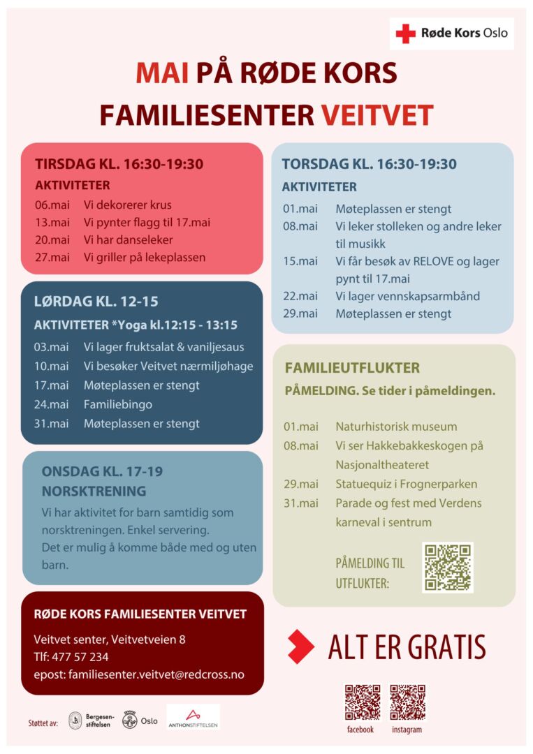 Arrangementer i mai på Veitvet - Veitvet Senter